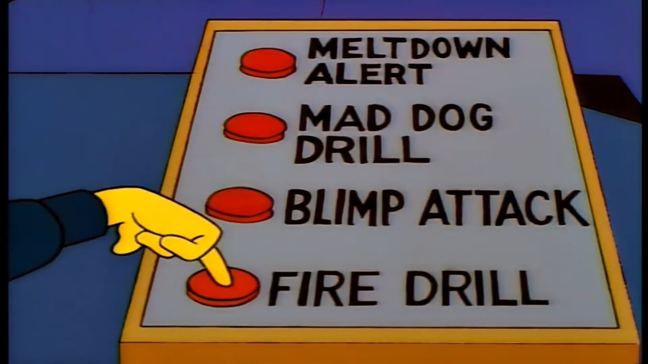 Simpsons - Good Old Fashioned Fire Drill (from "Mountain of Madness ...