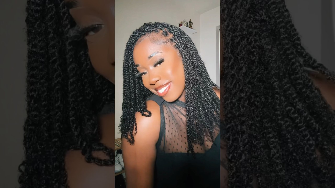 Human hair mini twist using QVR hair #minitwists #springtwists # ...