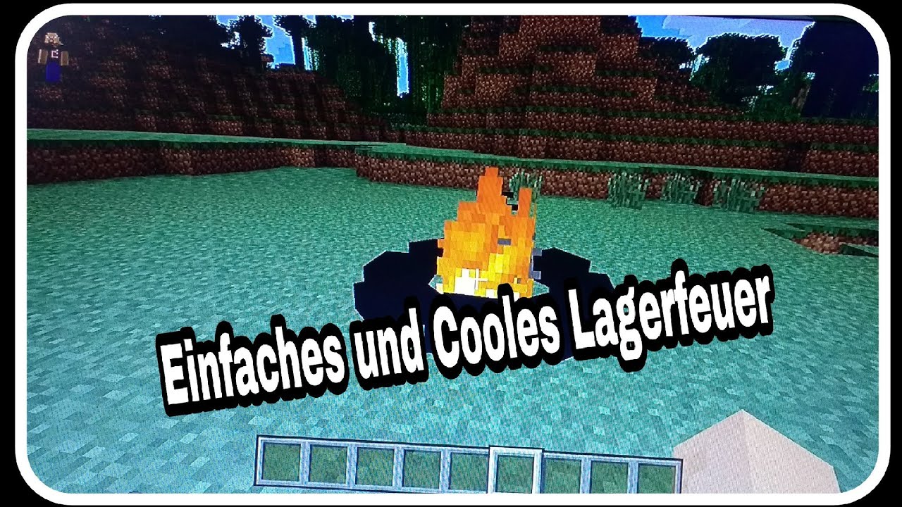 Lagerfeuer bauen in Minecraft (einfach) - YouTube