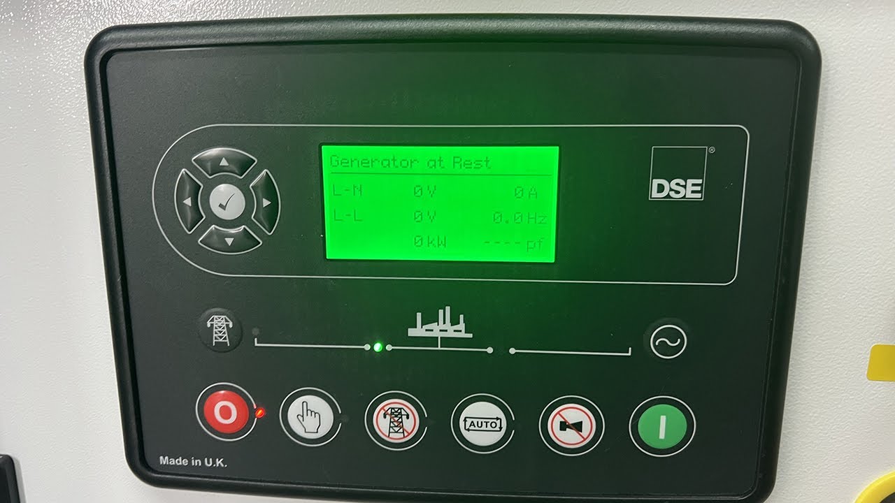 UK Deep Sea Electronics Control Panel of Diesel Generator - YouTube