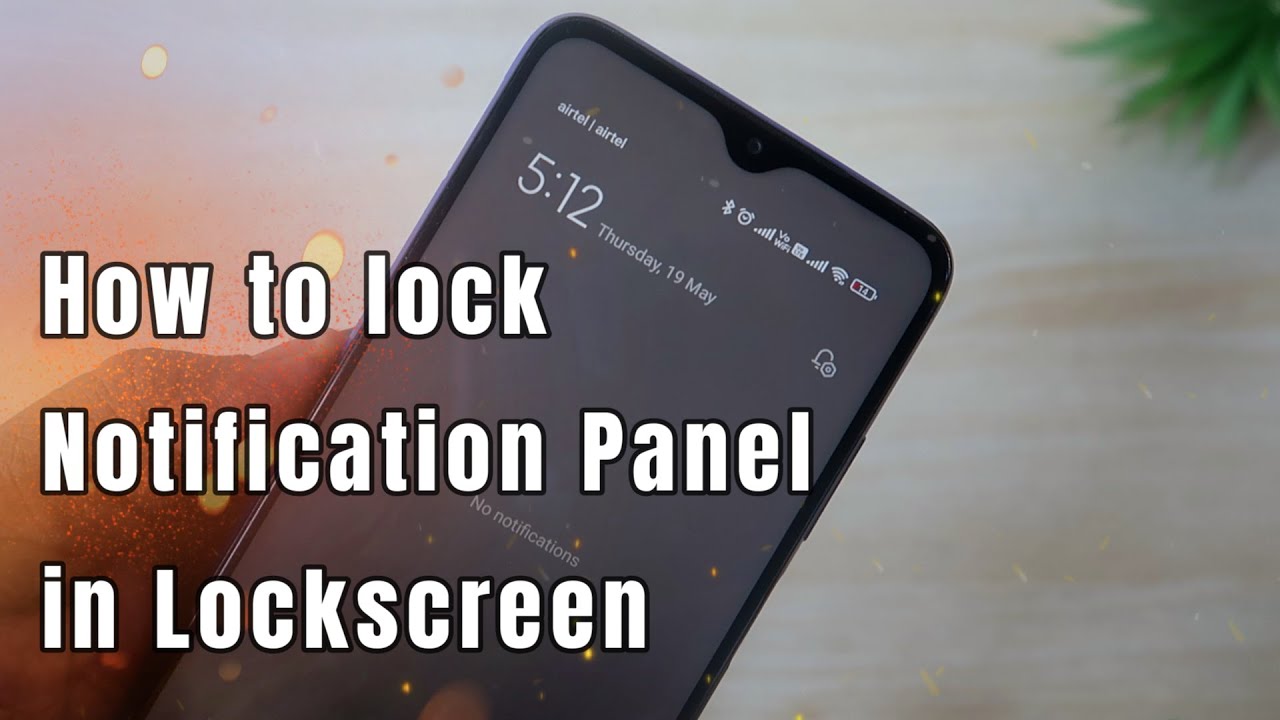 How to lock notification panel in lock screen on Android | Redmi 9 ...
