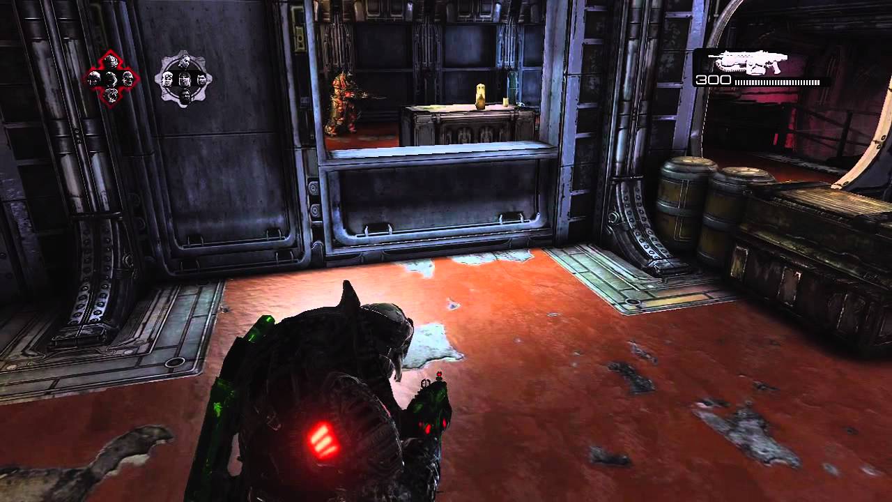 Gears of War 3 Theron Elite + Rustlung + green xbox weapon skin - YouTube