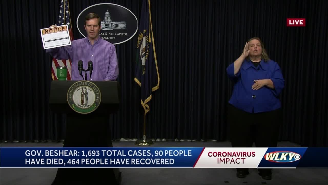 Gov. Beshear issues order to prevent mass Easter gatherings - YouTube