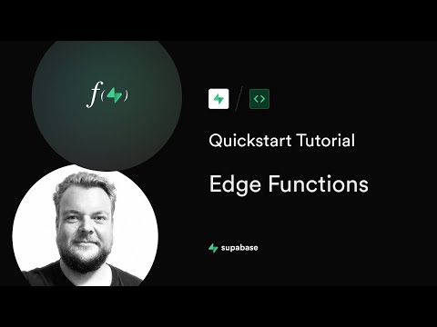 Supabase Edge Functions Quickstart - YouTube