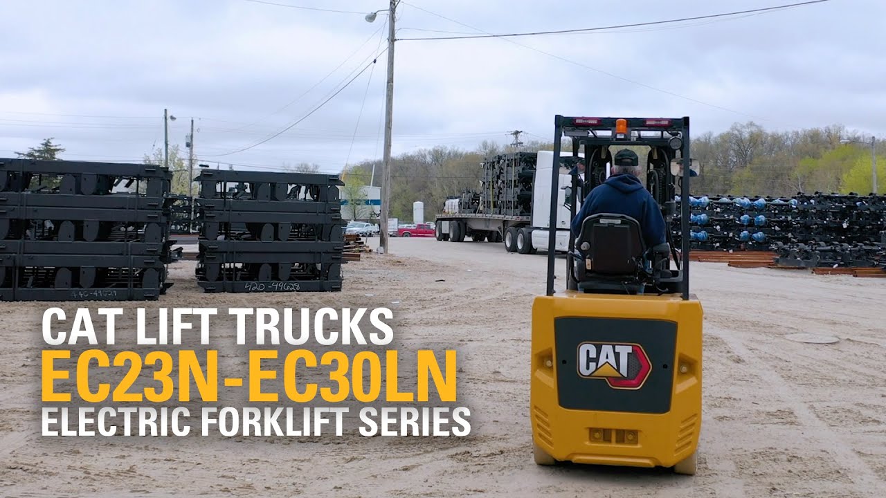 The Cat Lift Trucks© Electric Sit-Down Counterbalanced Forklift - YouTube