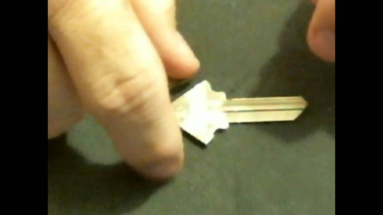 Making arrowheads from keys - YouTube