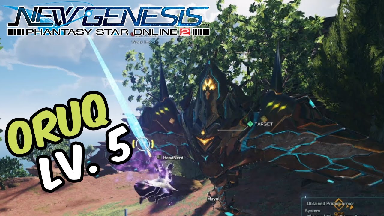 PSO2 NGS - Oruq Lv.5 | Phantasy Star Online 2 New Genesis | PC Gameplay ...
