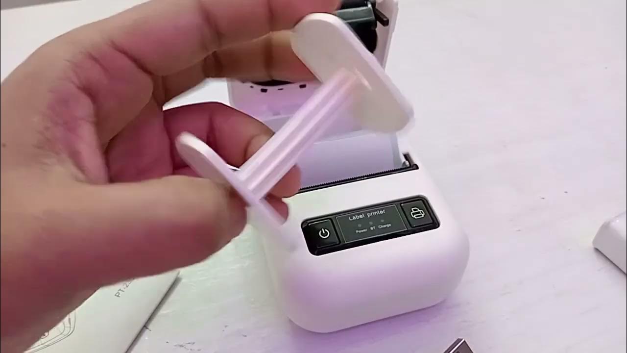 Protable Bluetooth POS and Label Printer Setup with DLabel app - YouTube