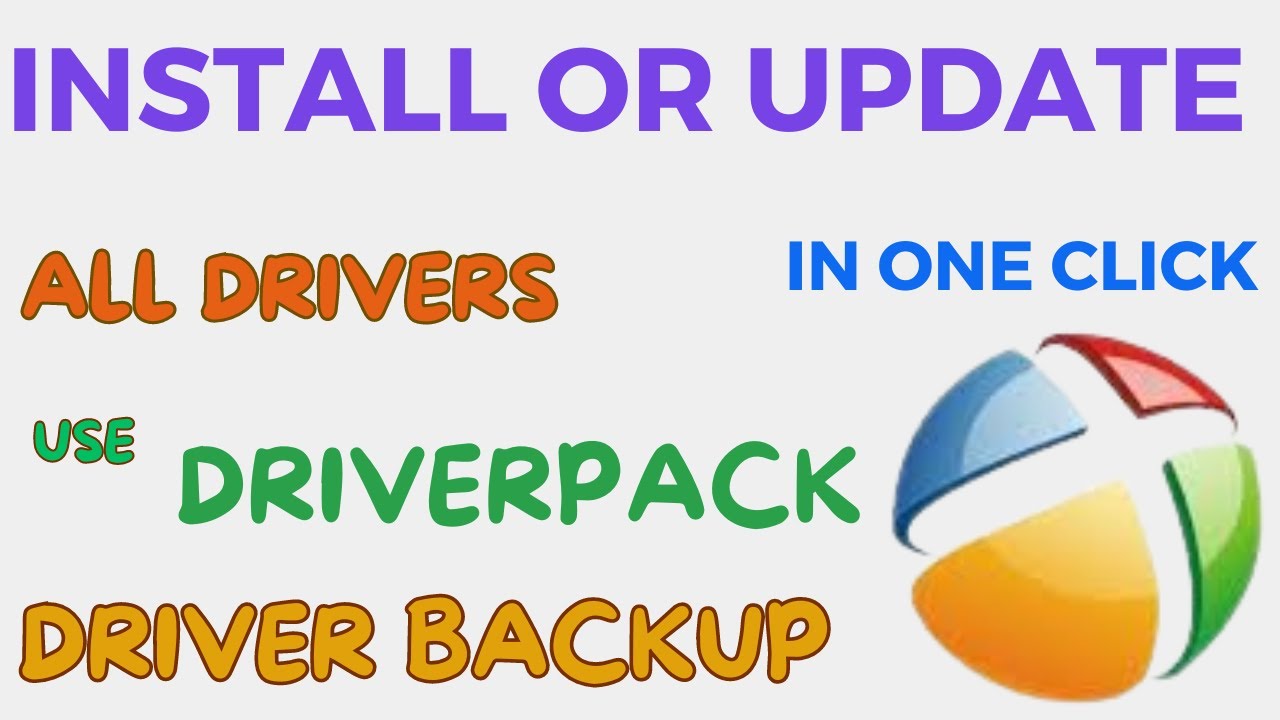 Use Driverpack to Install, Update Drivers Offline | Create Backup of ...