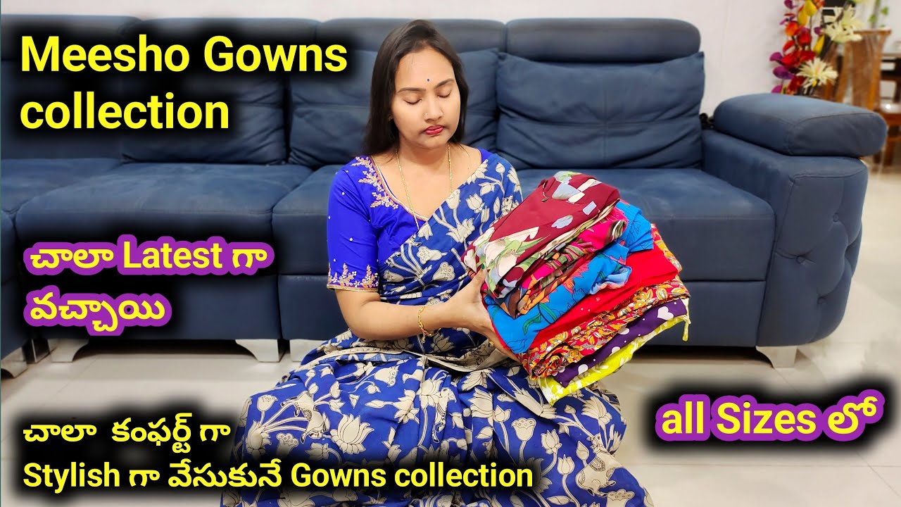 Meesho Gowns collections 👌 చాలా బాగున్నాయి stylish and Under బడ్జెట్లో ...