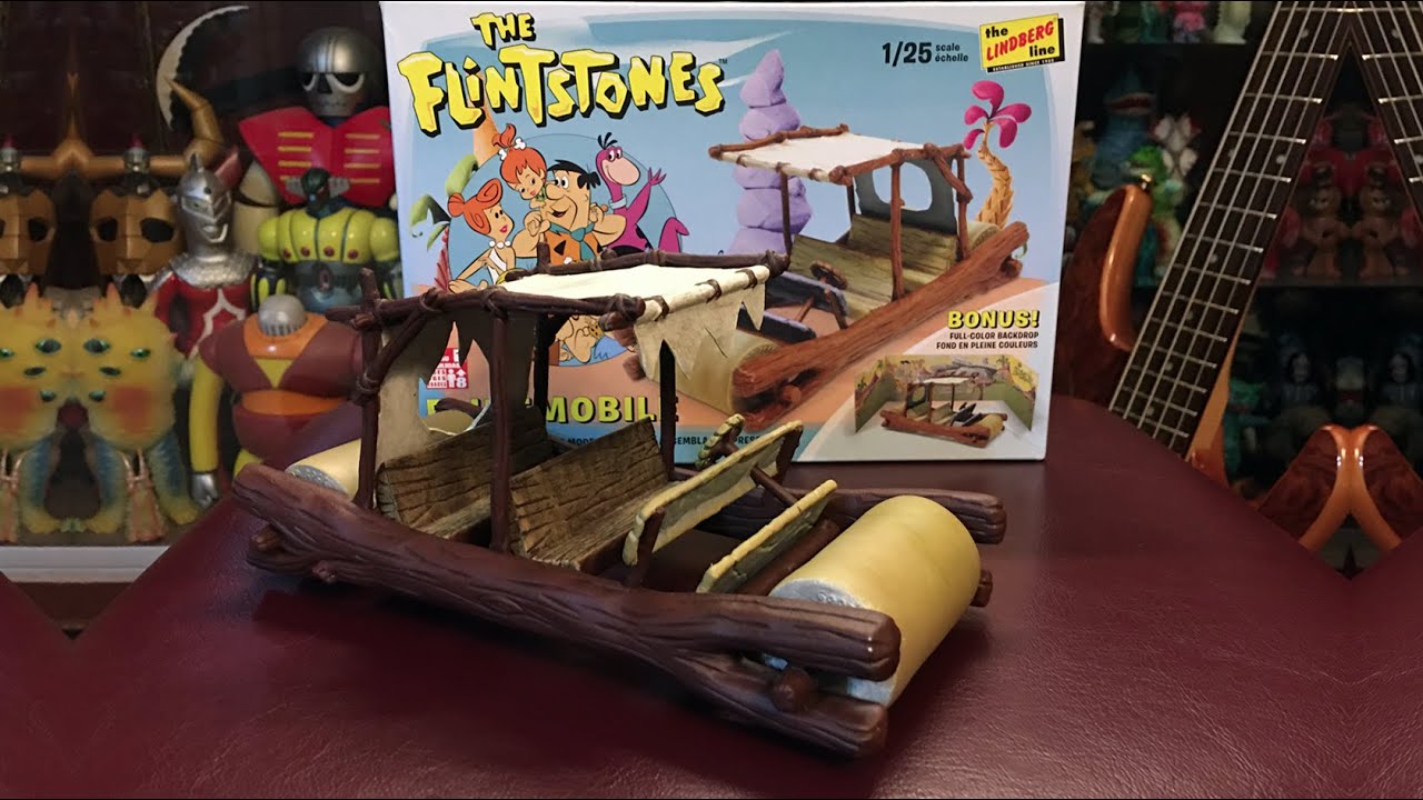 The Flintstones Flintmobile Model Build - Lindberg / Round2 - YouTube