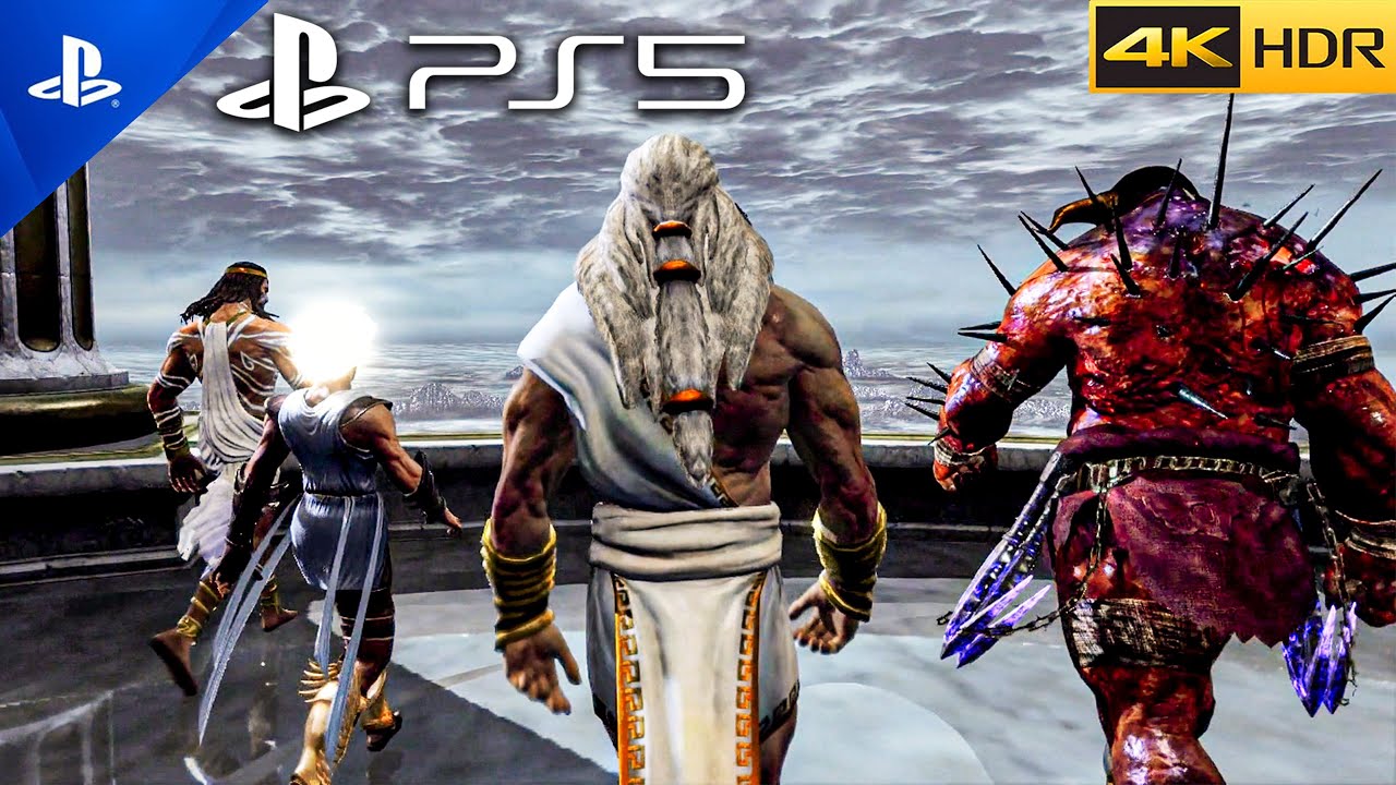 (PS5) GOD OF WAR - Gods vs Titans & Kratos Fight | ULTRA High Graphics ...