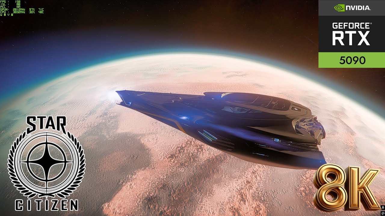 STAR CITIZEN RTX 5090 I9 12900F 8K VULKAN - YouTube