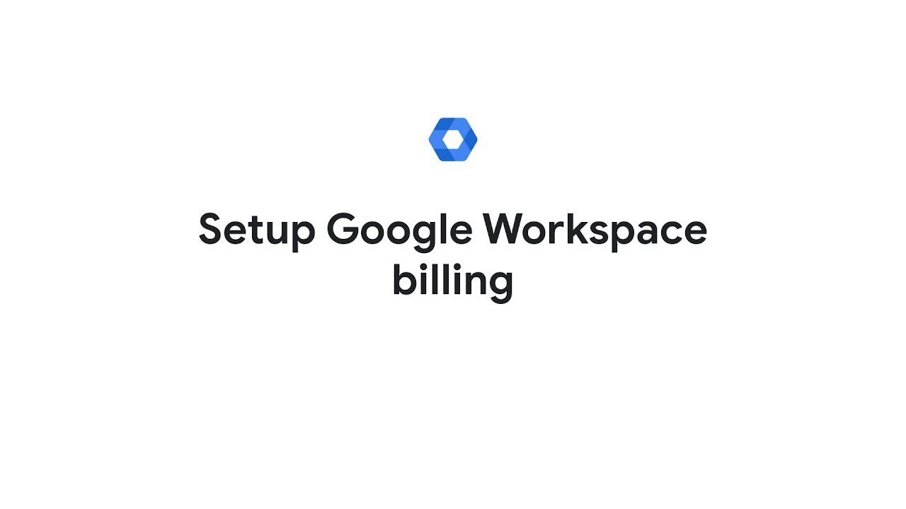 Setup Google Workspace billing - YouTube