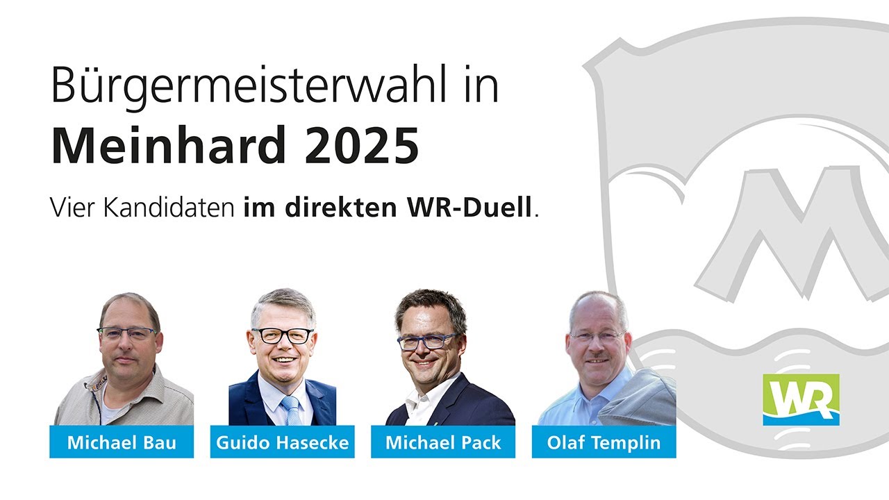 Bürgermeisterkandidaten-Wahlrunde in Meinhard 2025 - YouTube