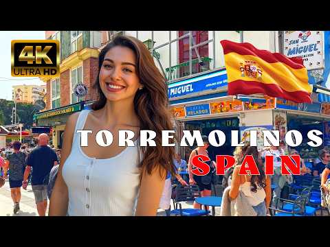 Torremolinos Walking Tour 4K 🇪🇸 Beautiful Spanish Streets [4K]