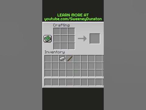 How to Craft Rails in Minecraft - YouTube