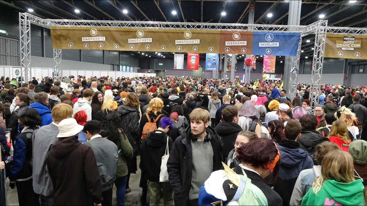 Dutch comic con winter 2022 zaterdag sfeerimpressie - YouTube
