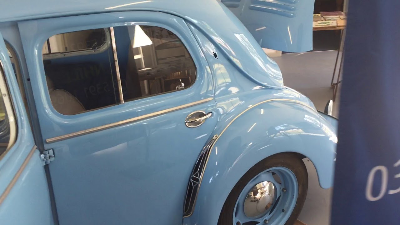 Renault Blue 4CV Front Bonnet & Engine View Lifetime Collection - YouTube