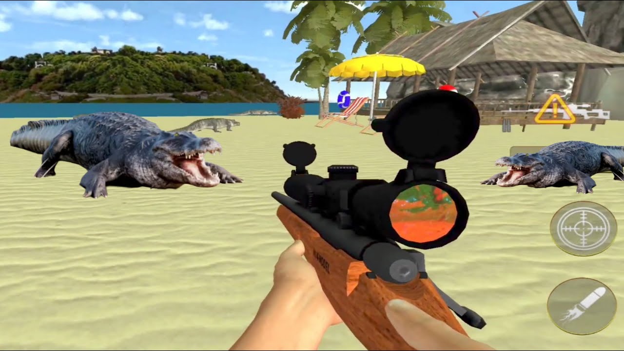 Crocodile &Alligator Shooting Games - Top Android Gameplay - YouTube
