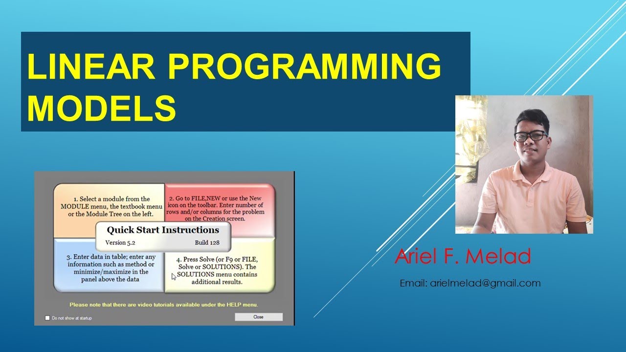 Linear Programming Models The Graphical Method YouTube Linear Programming Models The Graphical Method YouTube