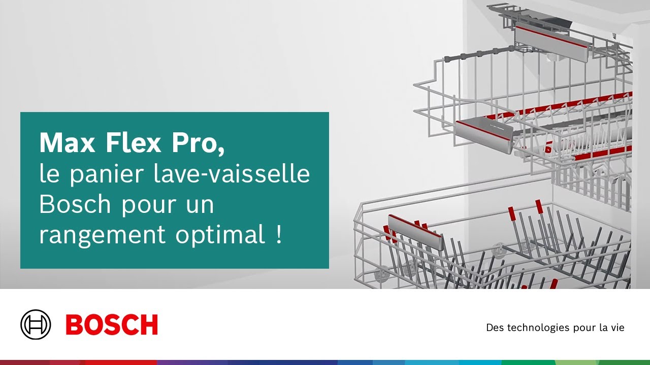 Max Flex Pro, le panier lave-vaisselle Bosch pour un rangement optimal ...