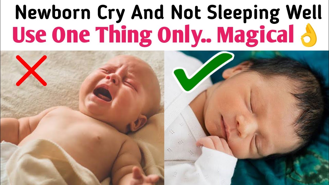Newborn baby not sleeping and crying mostly - home remedy | Tummy ...