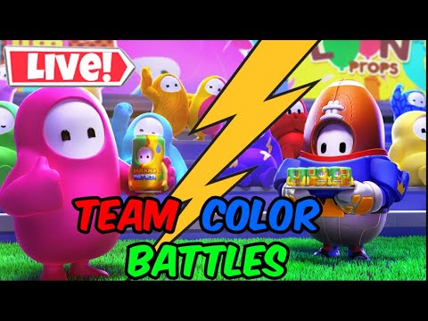 LIVE Fall Guys Yellow vs Blue Customs Shows Team Battles! Join Us ...