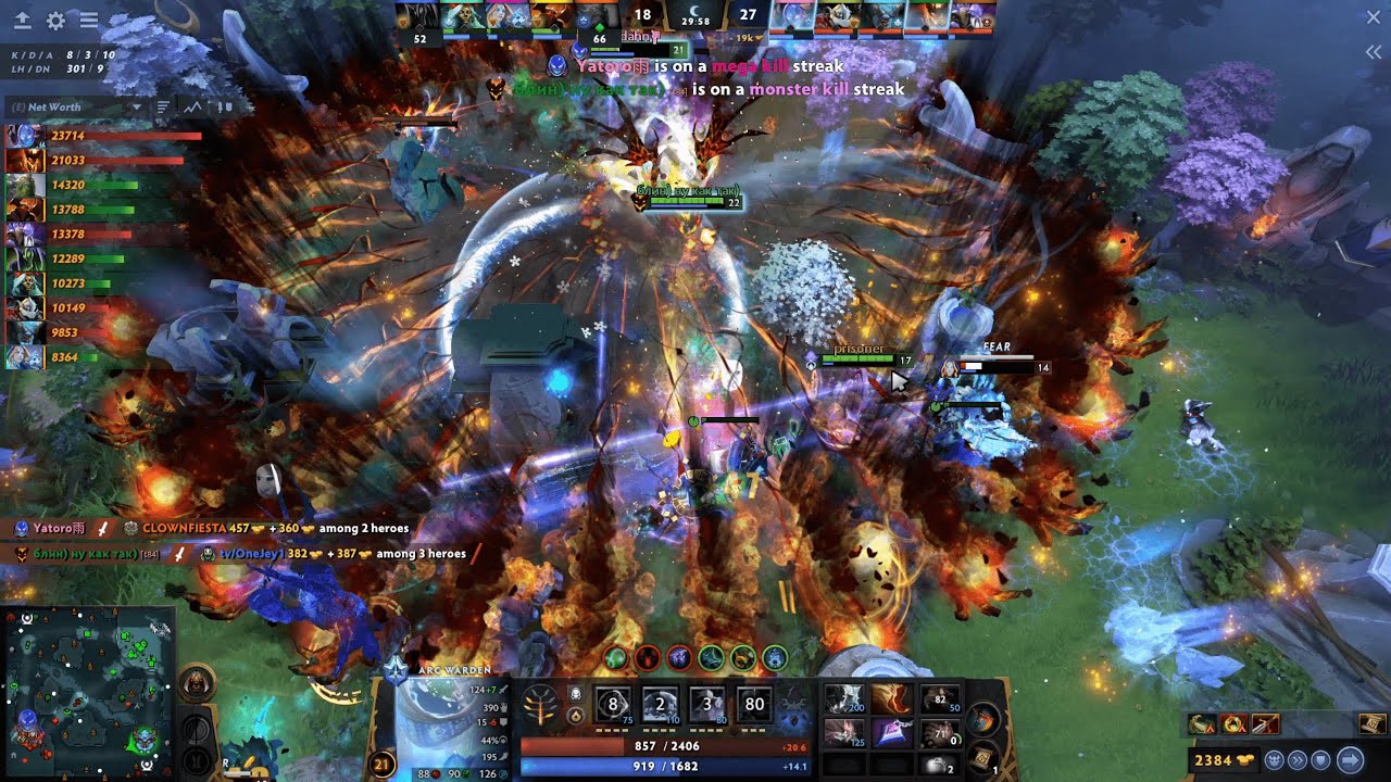 Yatoro Null Talisman Arc Warden against SkyLark Chaos Knight , OneJey ...