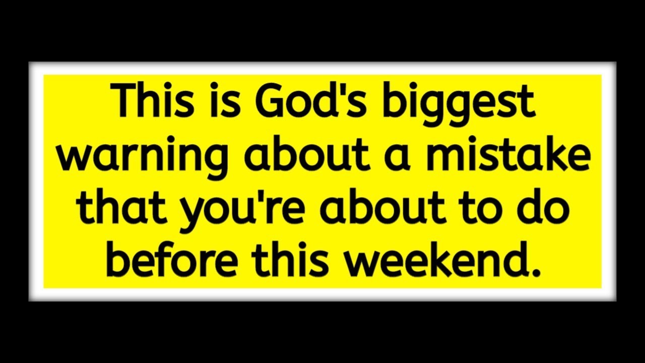 God Message | This Is God's Biggest Warning About A Mistake...‼️| God ...