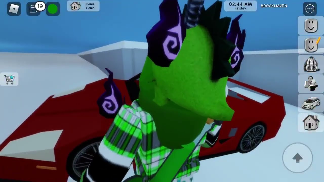 Roblox Brookhaven red ferrari, limo, UPS - YouTube