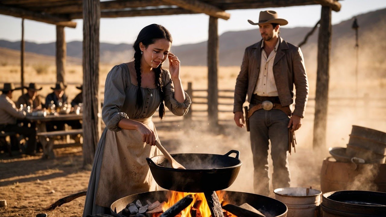Ranchero viudo notó que la muchacha que cocinaba en su cocina estaba ...