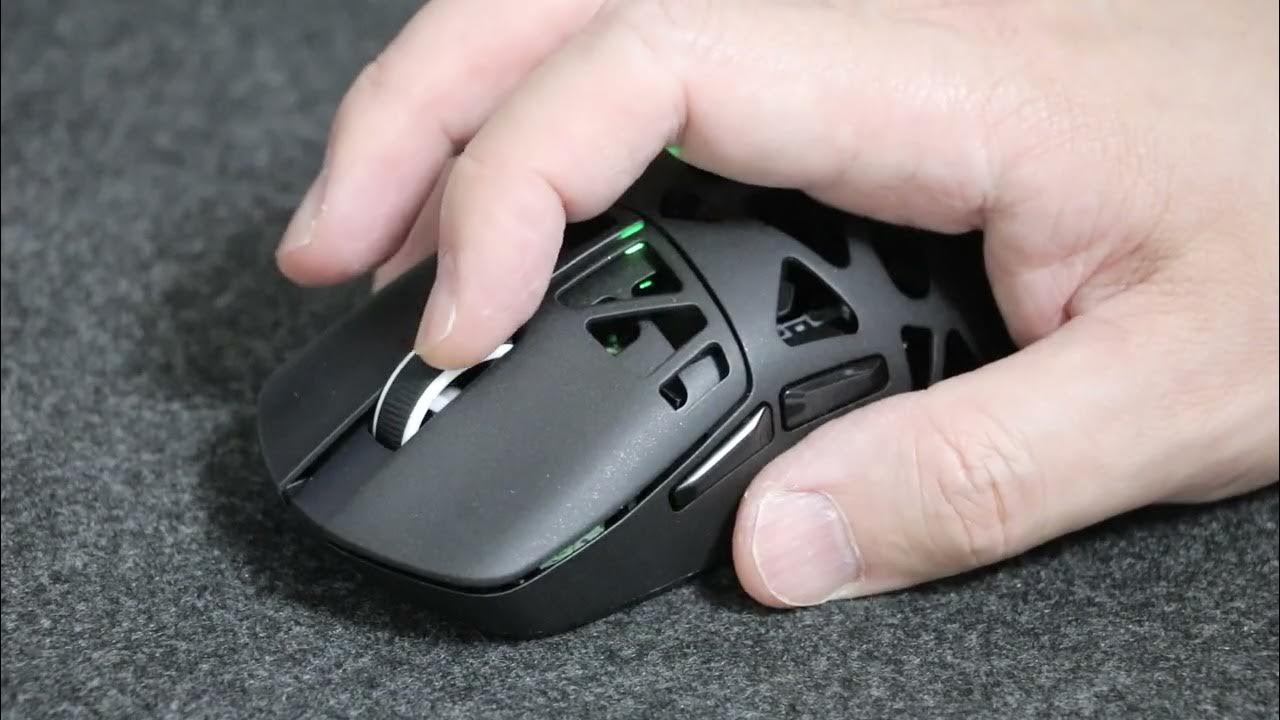 ABKO MG10A 게이밍마우스 클릭 사용감 - YouTube