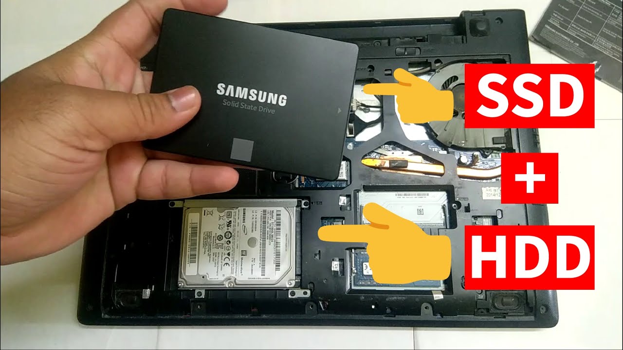 Installing SSD + Hard disk in any laptop | Solid state drive ...