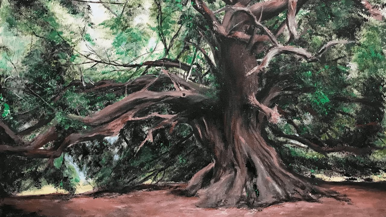 "A Classic Tree" | Realistic tree | acrylic painting | artist A Rahman ...