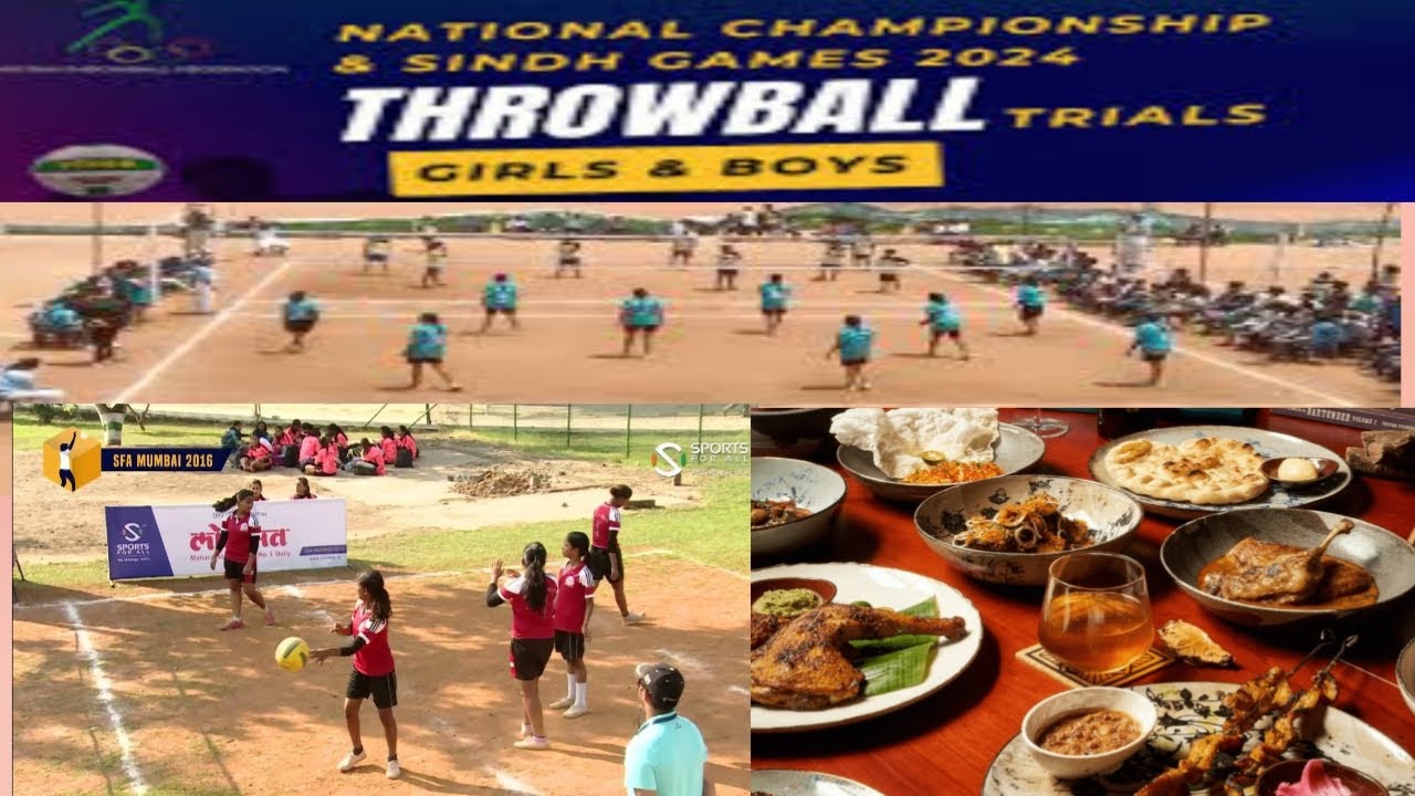 Throw Ball Competition in Sindh Board Sports Complex || Baba ne Dinner ...
