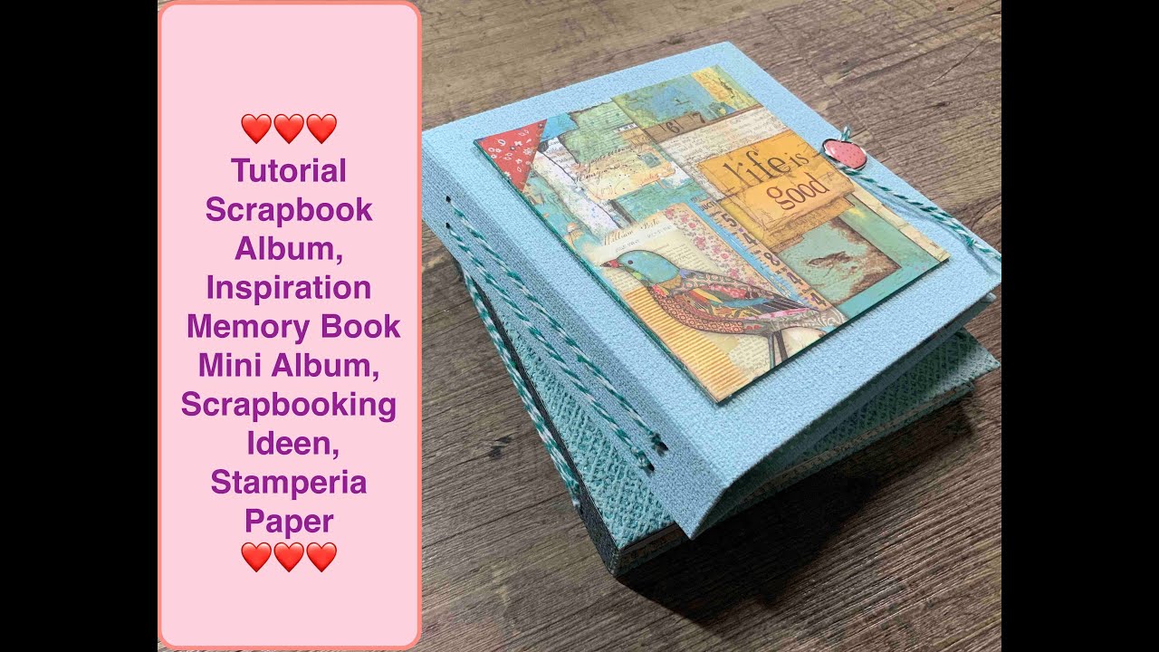 Tutorial Scrapbook Album, Inspiration Memory Book, Mini Album ...