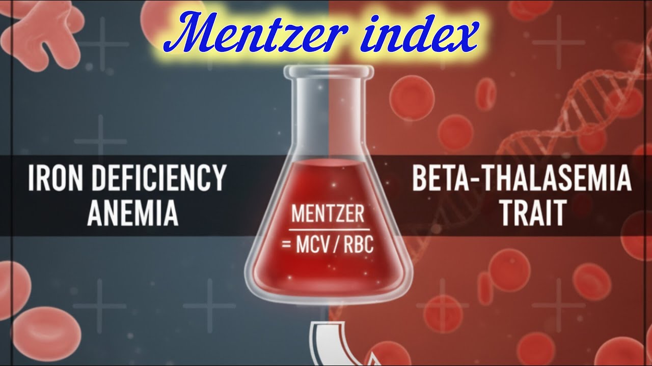 Mentzer index | differentiate iron deficiency anemia from thalasemia ...