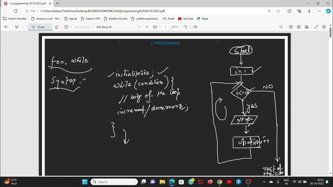 while & do-while loop in c||c programming||loop||part-2 - YouTube