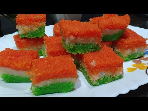 Tiranga Barfi Recipe | Independence day special | Nariyal Barfi ...
