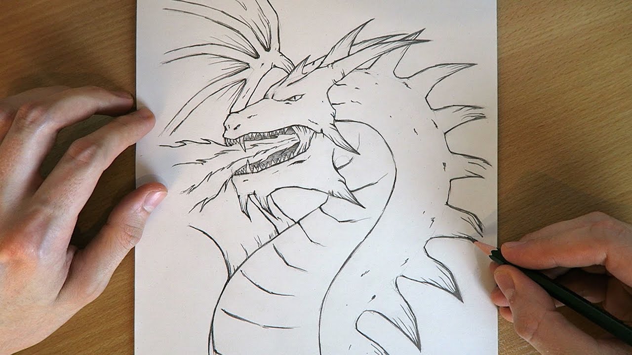 Fire Breathing Dragon Drawing | Learn To Draw | Fantasy Art 🔥🐲 - YouTube