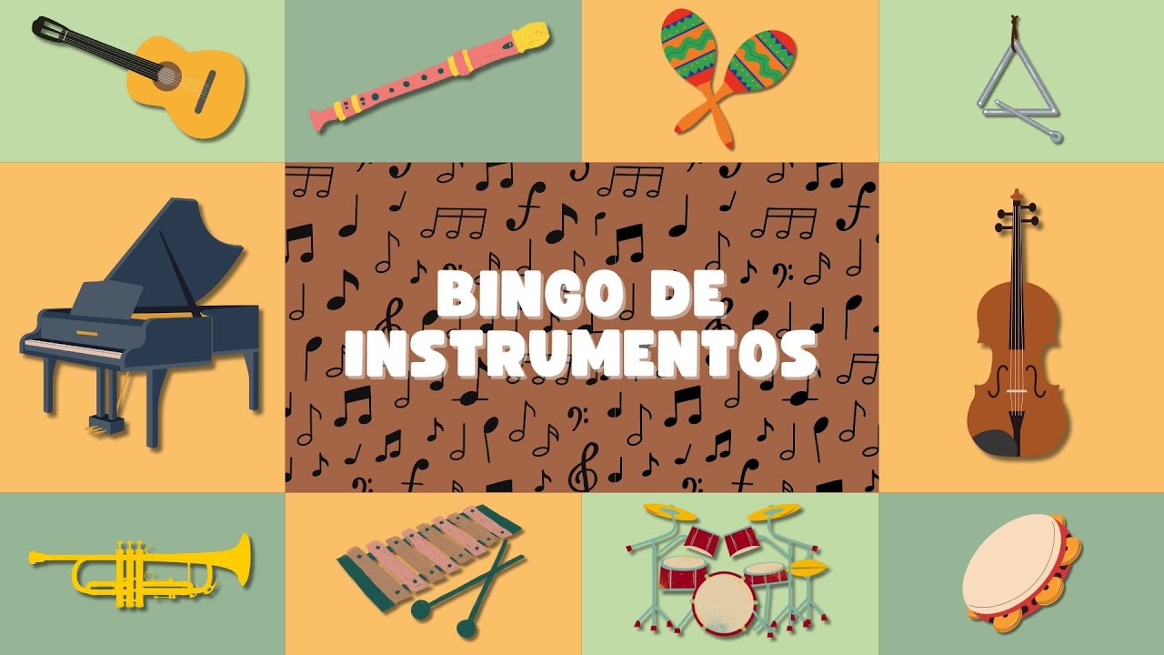 BINGO de INSTRUMENTOS musicales 🥁🎶 | Identifica los sonidos y GANA ...