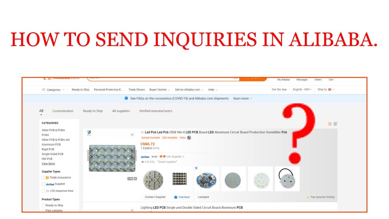 How to send inquiries to suppliers on Alibaba? - YouTube