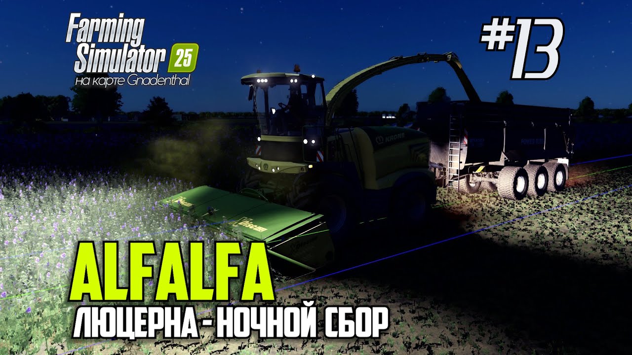 FS13: Farming Simulator 25 - Alfalfa = Люцерна (s0ver стримит) - YouTube