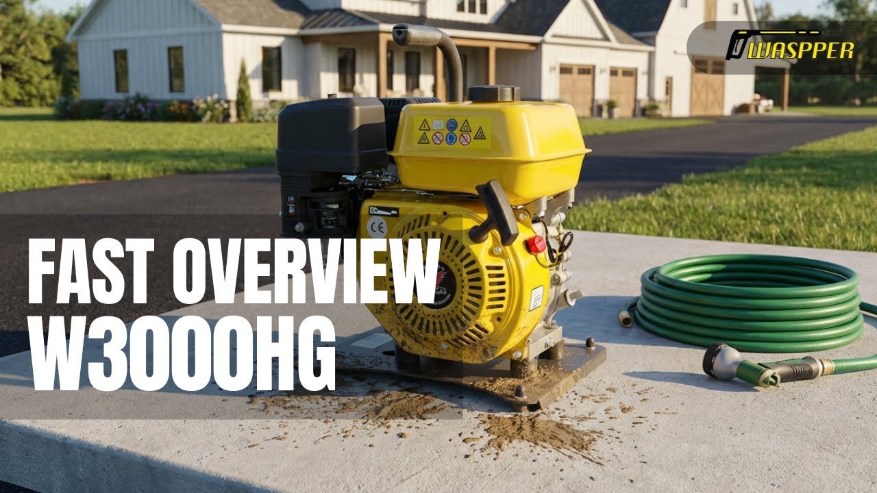 Waspper W3000HG high pressure cleaner - YouTube