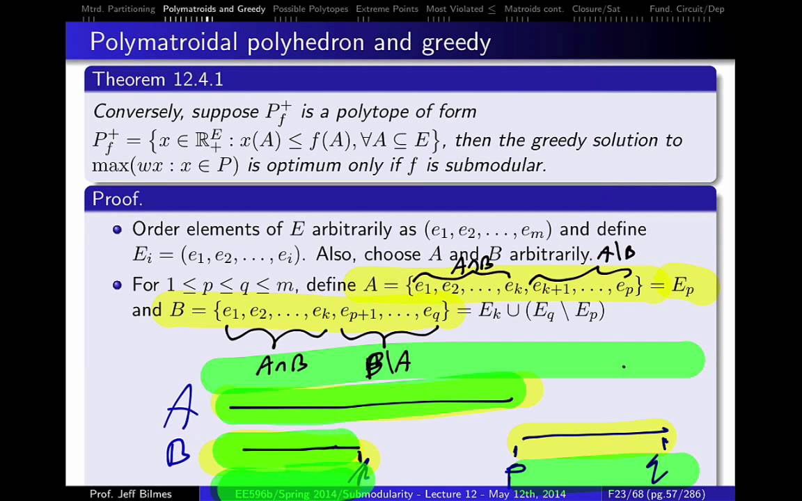 Lecture 12, Submodular Functions, Optimization, & Applications to Machine Learning - YouTube