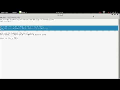 File carving using SCALPEL - YouTube