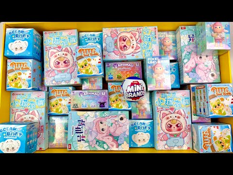 43 mins of *BLUE ONLY* Mystery Surprise ASMR Blind box Challenge Oddly Satisfying No Talking Sleep