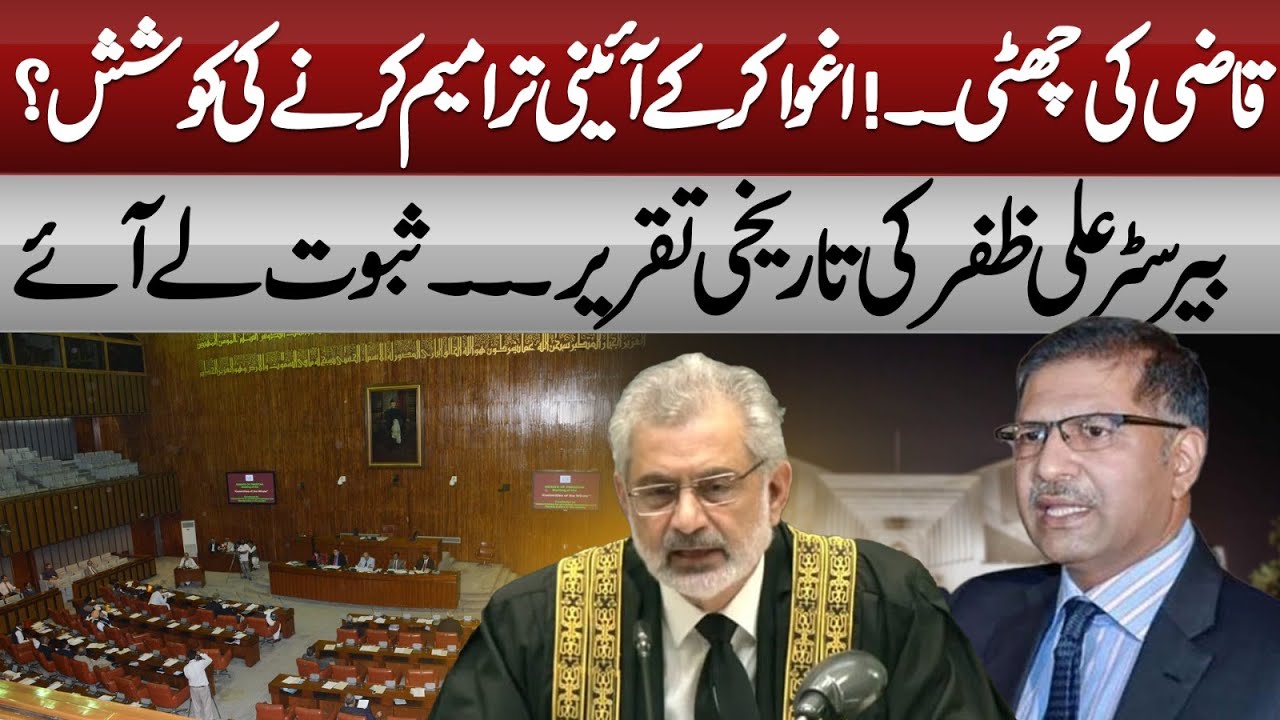 Barrister Syed Ali Zafar Exposes Big Plan | Constitutional Amendments ...