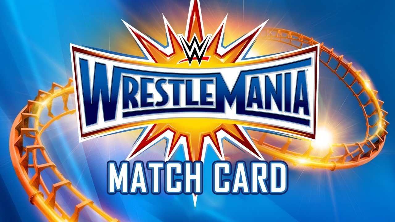 WWE 2K18: Universe Mode WrestleMania Match Card - YouTube